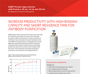 GORE® Protein Capture Device 58mL (PROA201), 116 mL (PROA202), and 232 ...